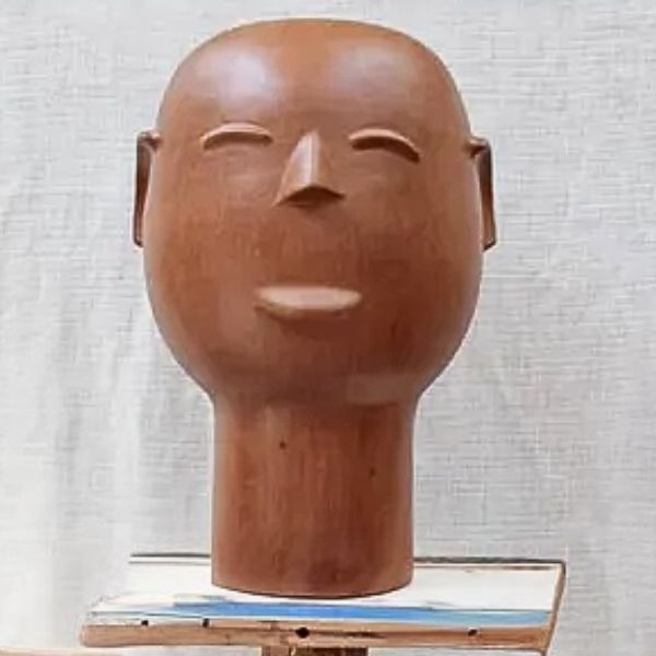 Cabeça de Cerâmica da Mestra Cida Lima - XG Natural - Portal da Arte